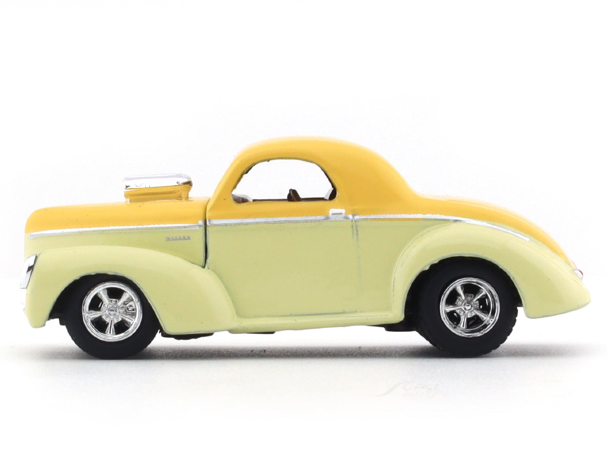 1941 Willys Coupe yellow 1:64 M2 Machines diecast scale model collectible | Scale Arts India