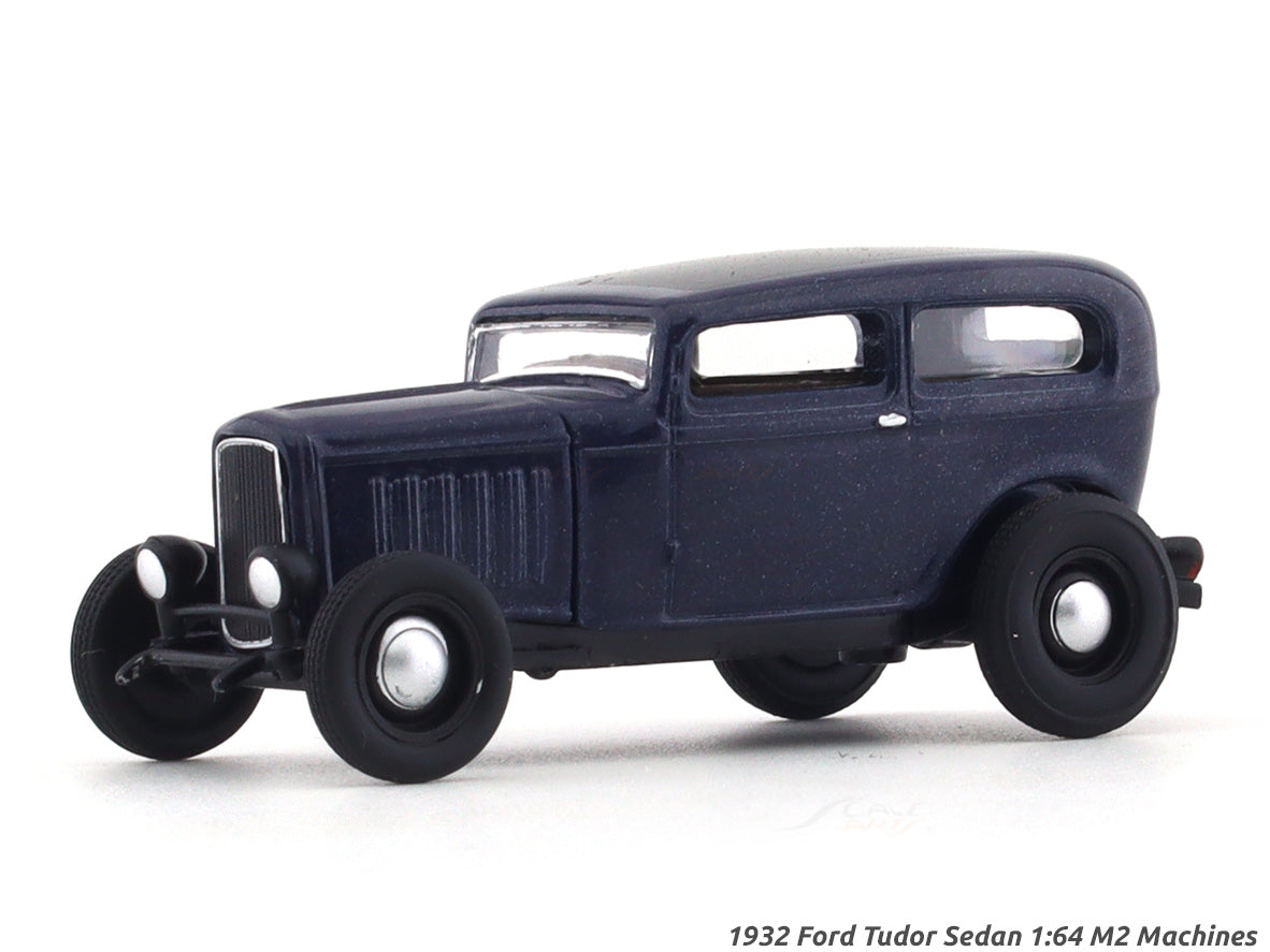 1932 Ford Tudor Sedan blue 1:64 M2 Machines diecast scale model collectible | Scale Arts India