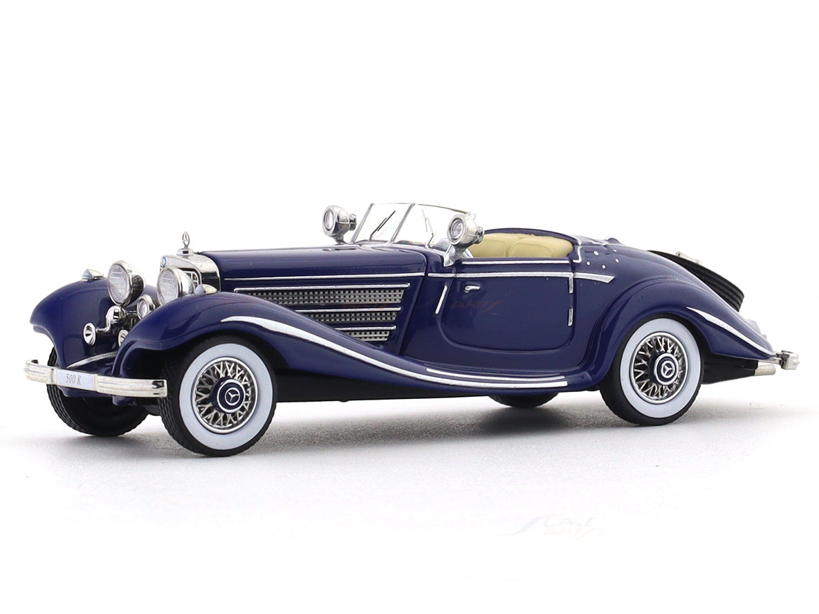 1936 Mercedes-Benz 500K blue 1:64 Liberty 64 diecast scale model ...