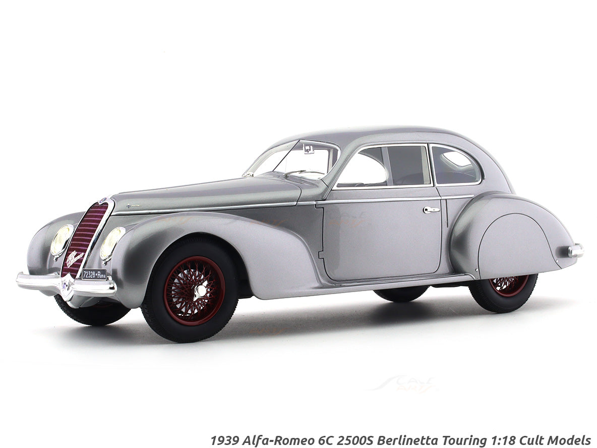 1939 Alfa-Romeo 6C 2500S Berlinetta Touring silver 1:18 Cult Models ...
