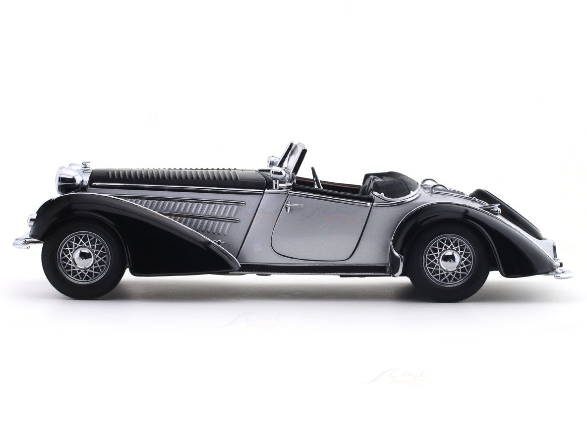 1939 Horch 855 Roadster Black & Silver 1:18 Scale Model | Sunstar ...