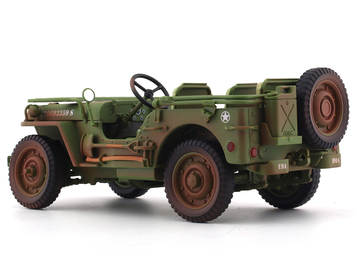 1944 Jeep Willys Green 1:18 American Diorama diecast scale model car ...