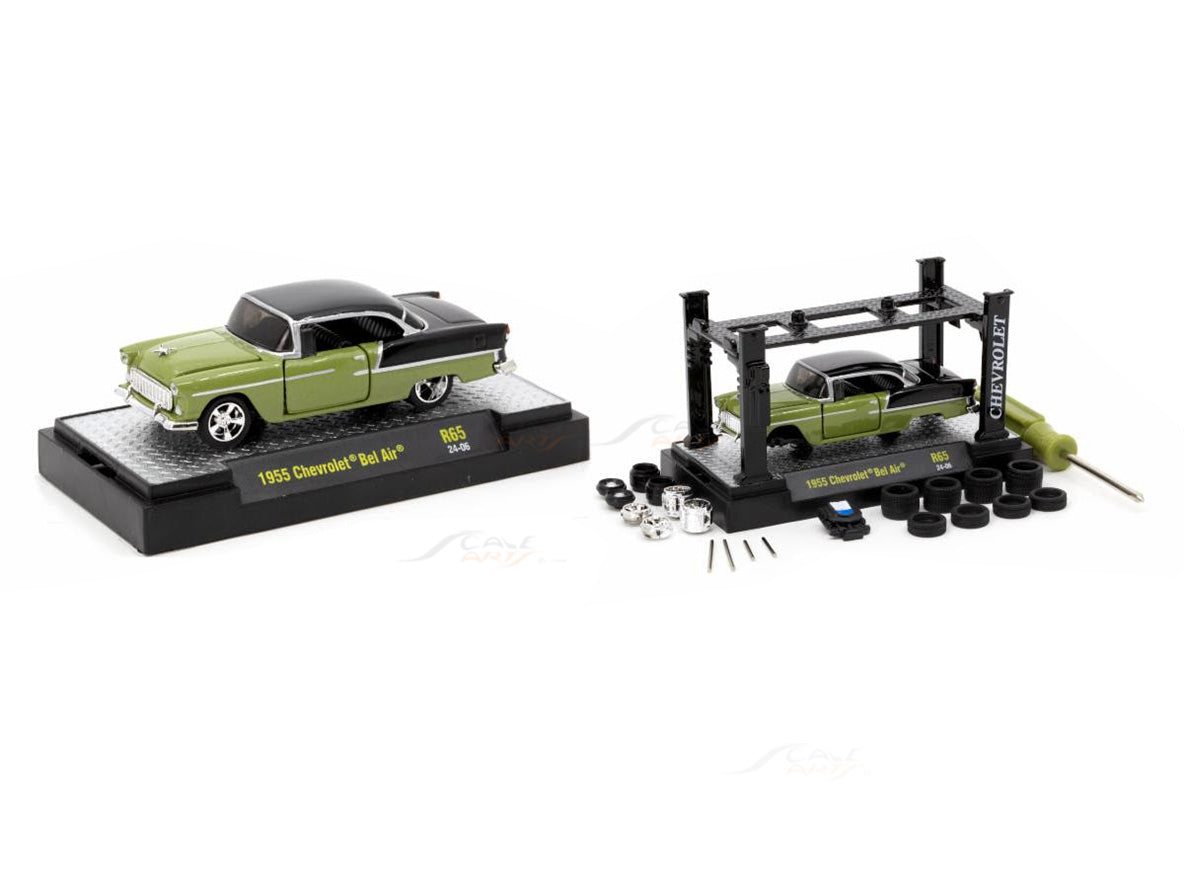 1955 Chevrolet Bel Air Model kit 1:64 M2 Machines diecast scale car ...