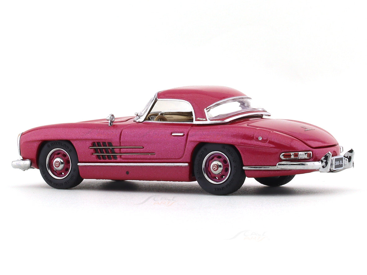 1957 Mercedes-Benz 300 SL plum 1:64 ZF Club diecast scale model car ...