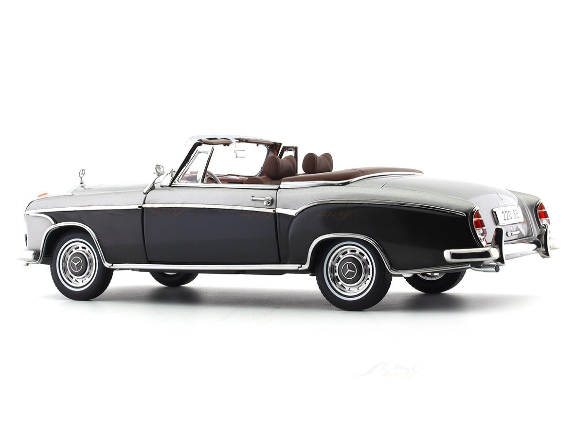 1960 Mercedes-Benz 220 SE Cabriolet W128 grey 1:18 Sunstar diecast ...