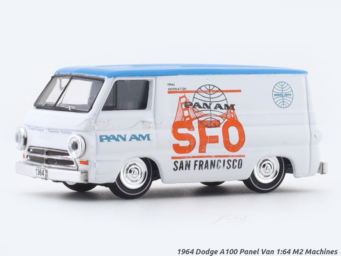 1964 Dodge A100 Panel Van PanAm 1:64 M2 Machines licensed diecast scale ...
