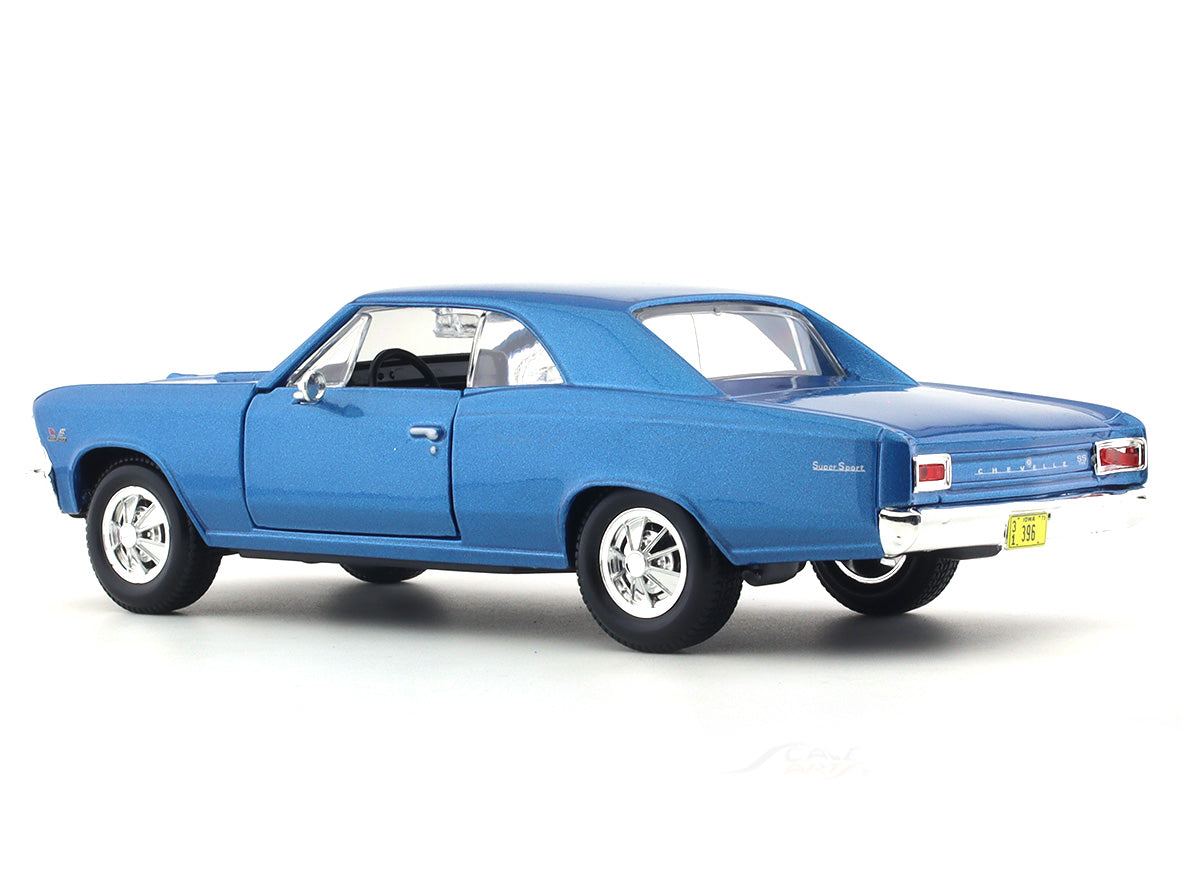 1966 Chevrolet Chevelle SS 396 blue 1:24 Maisto diecast alloy scale ...