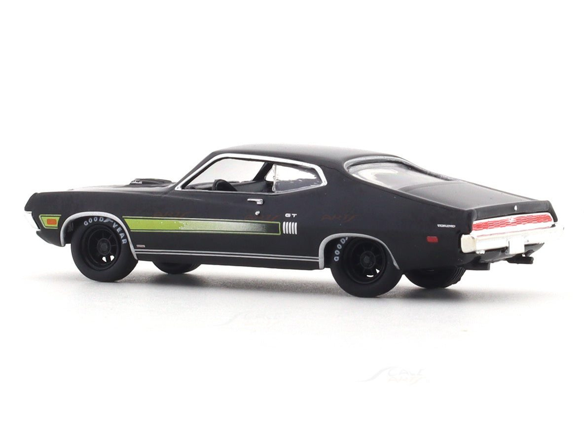 1970 Ford Torino GT 429 SCJ black 1:64 M2 Machines licensed diecast ...