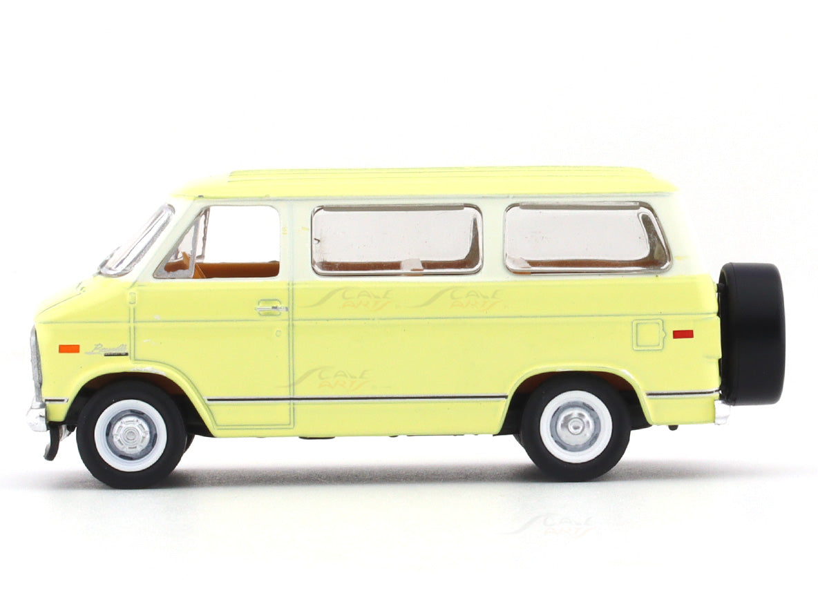 1971 Chevrolet Van Beauville 10 yellow 1:64 M2 Machines diecast scale ...