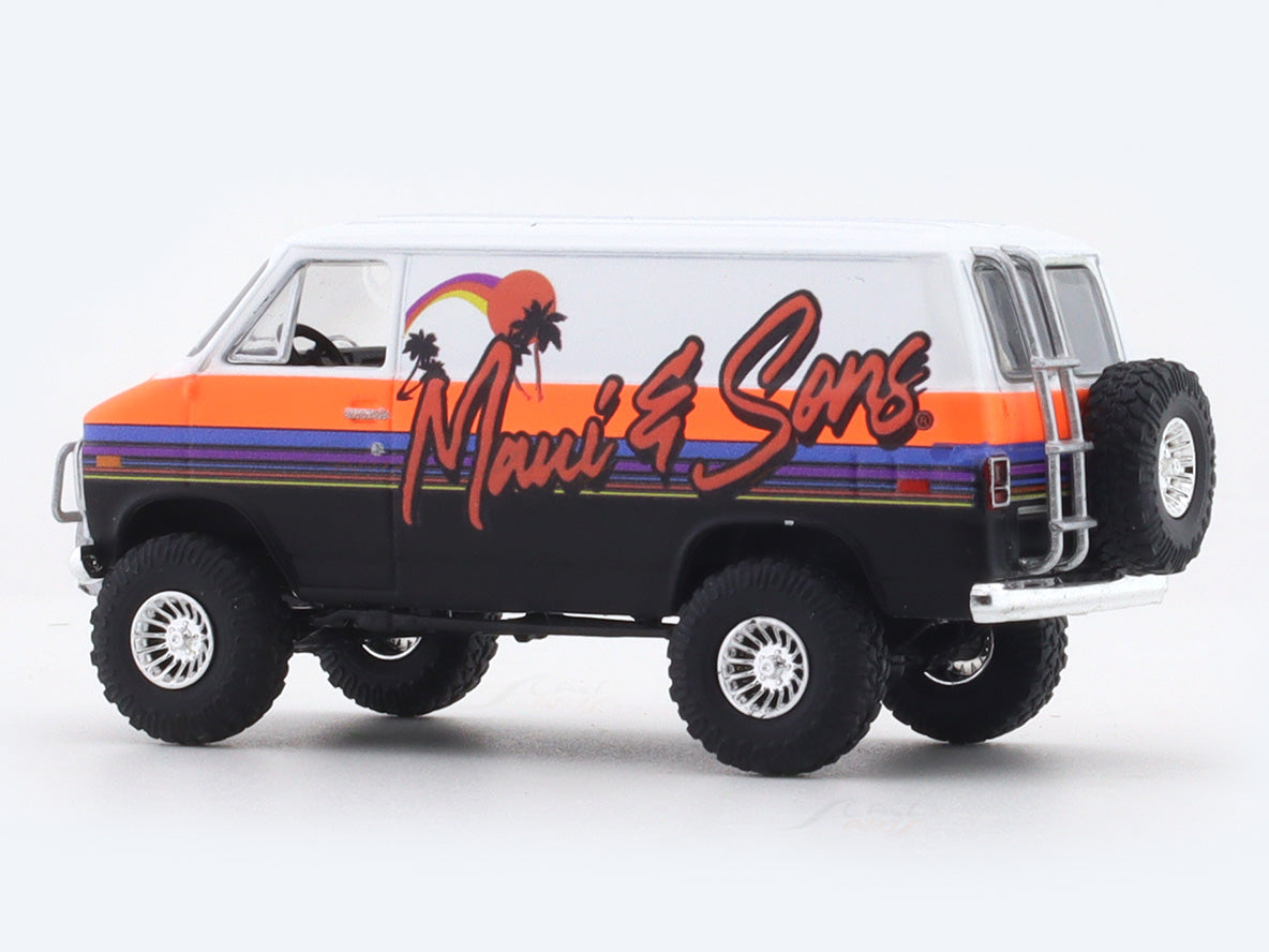 1971 Chevrolet Van G10 white 1:64 M2 Machines licensed diecast scale ...