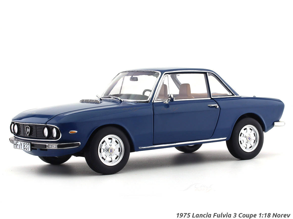 1975 Lancia Fulvia 3 Coupe blue 1:18 Norev diecast scale model car ...