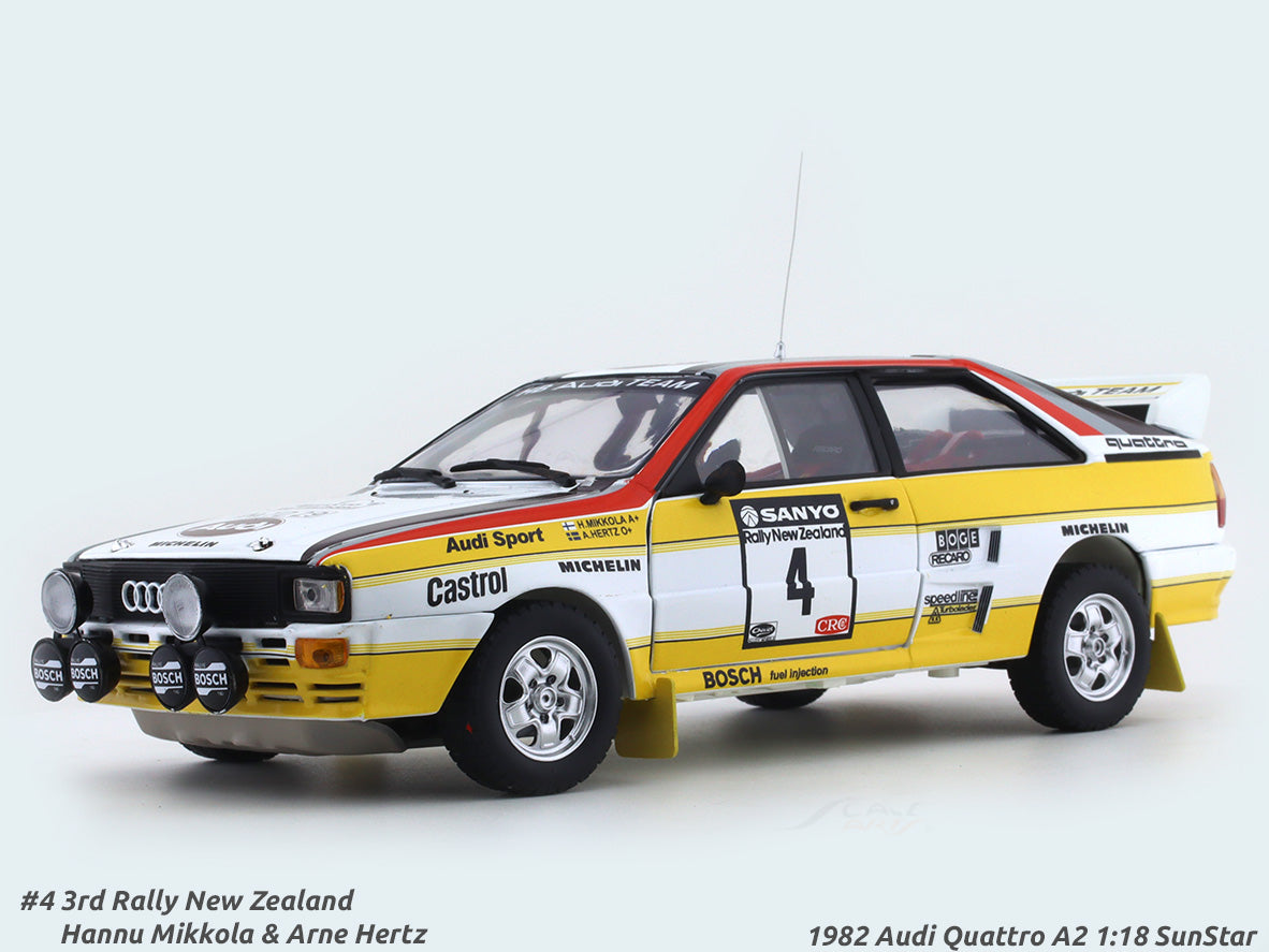 1982 Audi Quattro A2 #4 1:18 SunStar diecast scale model car ...