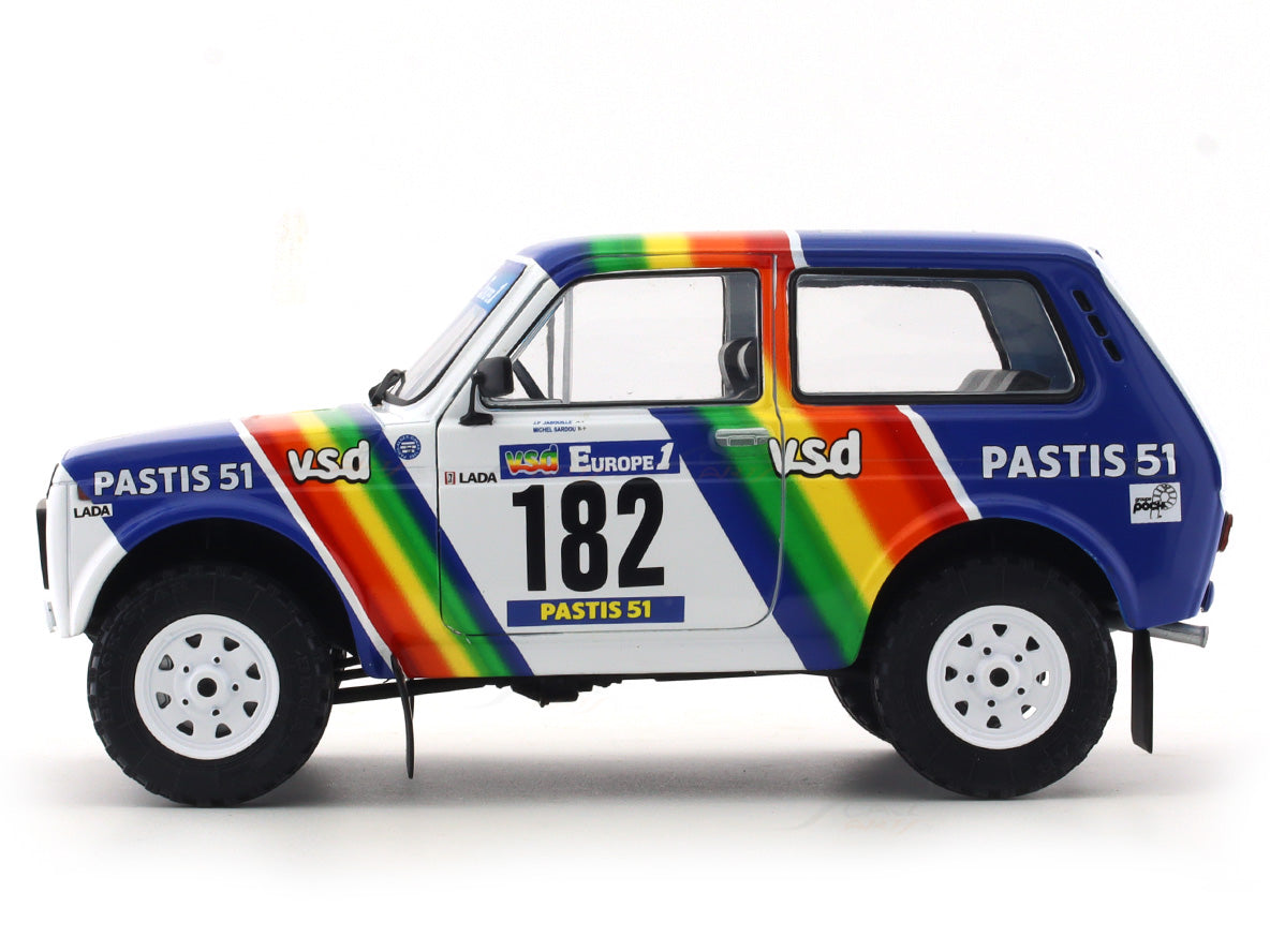 1982 Lada Niva Rally Paris Dakar 1:18 Solido licensed diecast scale ...