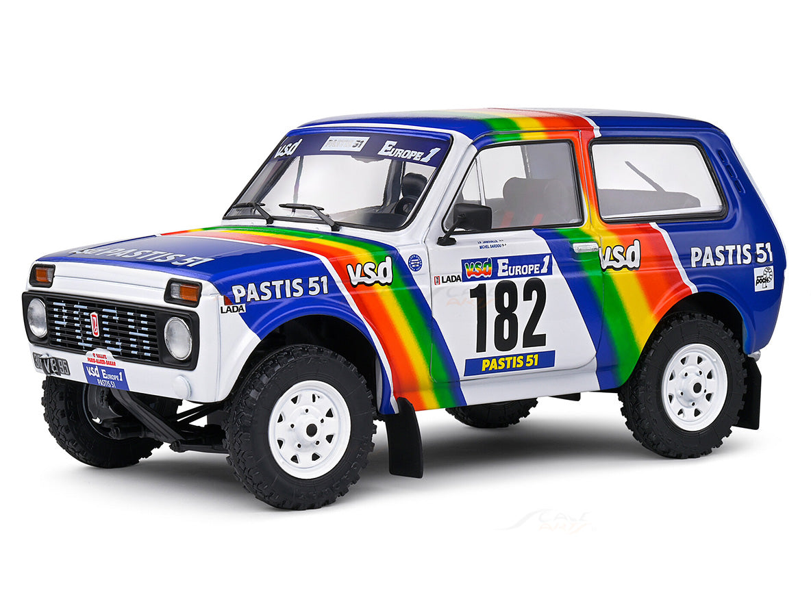 1982 Lada Niva Rally Paris Dakar 1:18 Solido licensed diecast scale ...