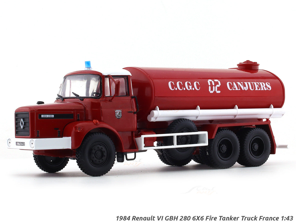 1984 Renault VI GBH 280 6X6 Fire Tanker Truck France 1:43 diecast scale ...