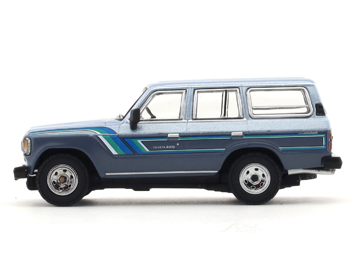 1984 Toyota Land Cruiser LC60 GX blue 1:64 Hobby Japan diecast scale ...