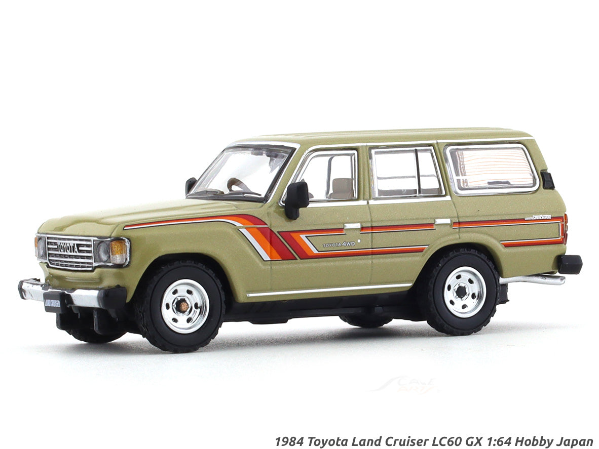 1984 Toyota Land Cruiser LC60 GX brown 1:64 Hobby Japan diecast scale ...