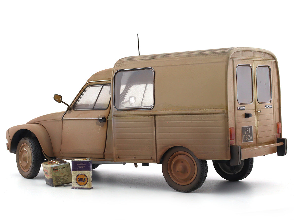 1986 Citroen Acadiane Van brown custom weathered 1:18 Solido diecast ...