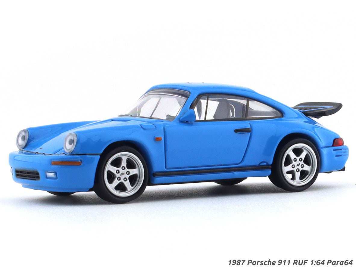 1987 Porsche 911 RUF Racing Blue 1:64 Para64 diecast scale model car ...