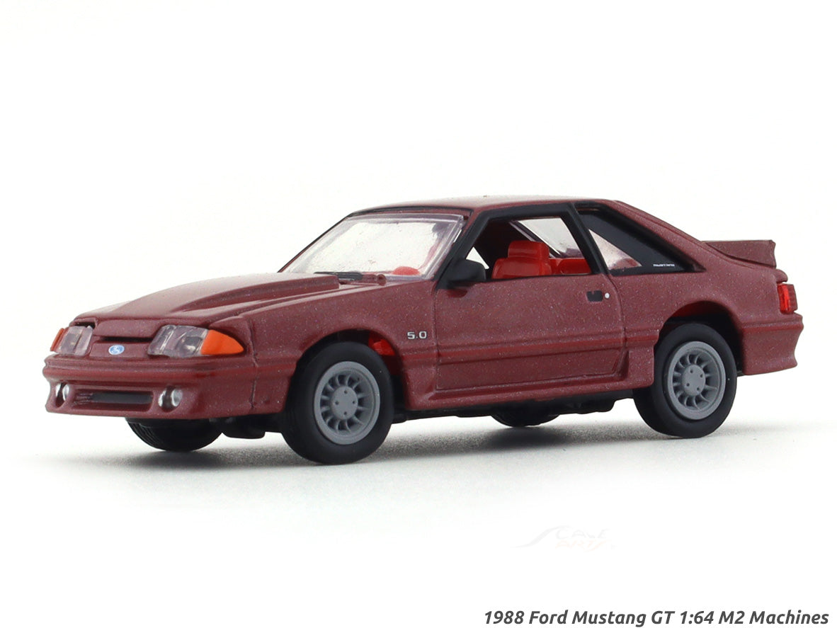 1988 Ford Mustang GT Cabernet 1:64 M2 Machines diecast scale model ...