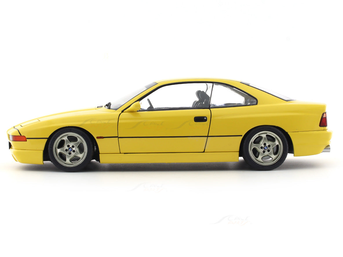 1990 BMW E31 850 CSI Yellow 1:18 Solido licensed diecast scale model ...