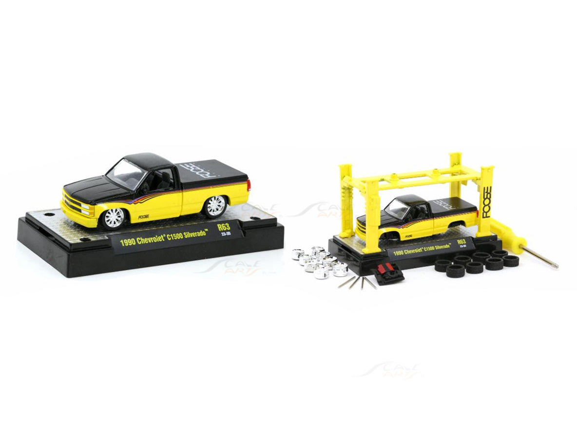 1990 Chevrolet C150 Silverado Model kit 1:64 M2 Machines diecast scale ...