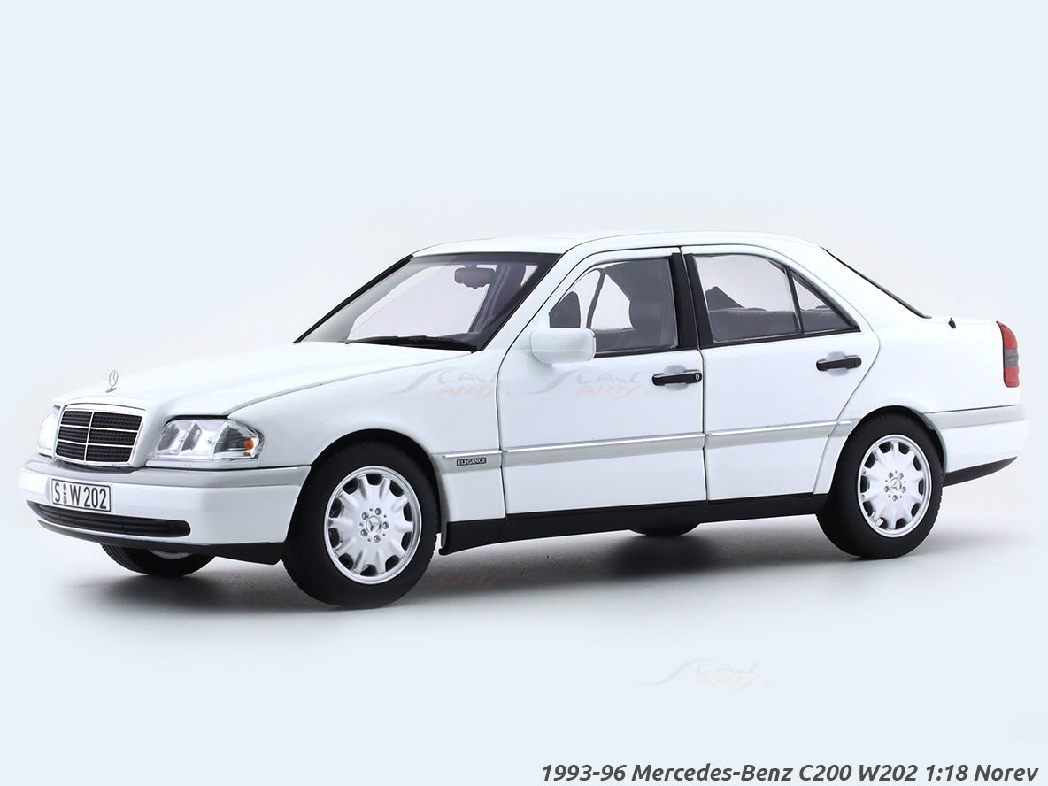 1993-96 Mercedes-Benz C200 W202 White 1:18 Norev diecast scale model ...