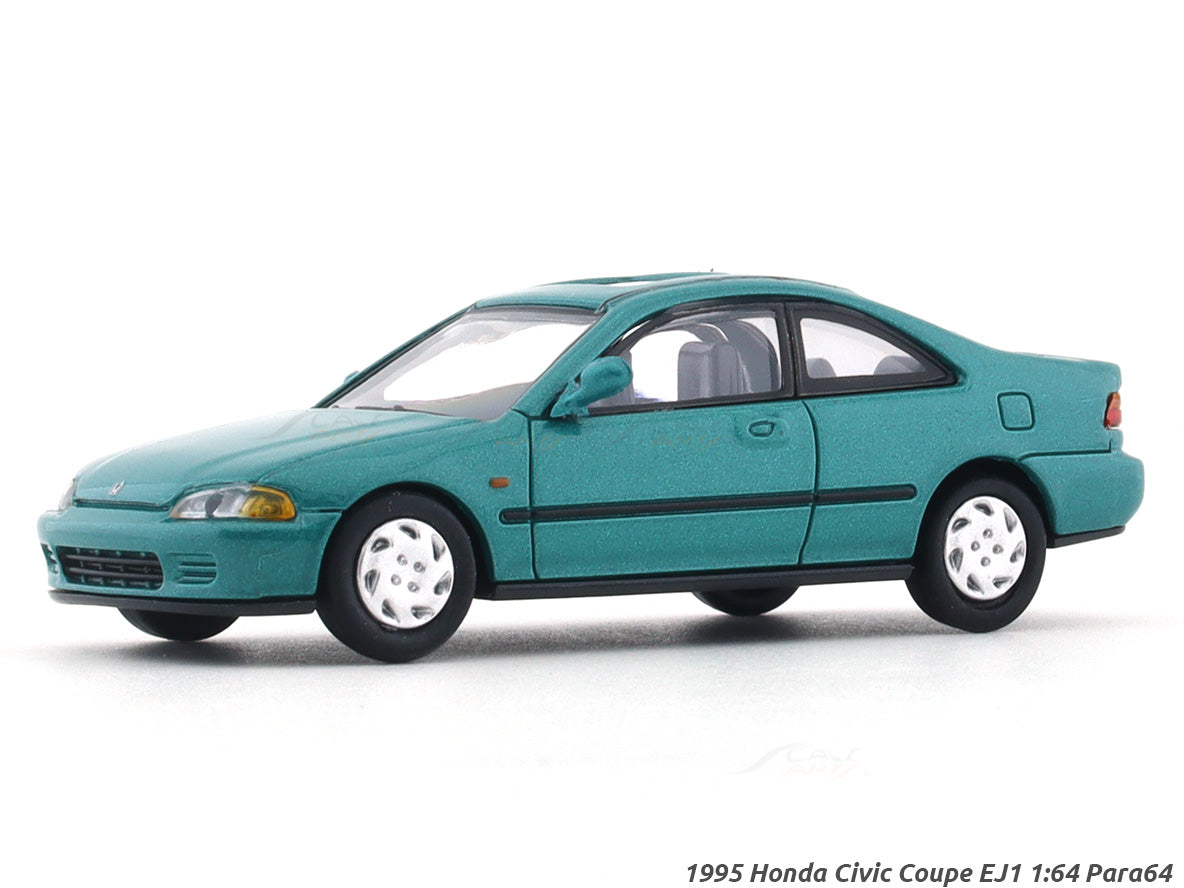 1995 Honda Civic Coupe EJ1 Aztec Green 1:64 Para64 diecast scale model ...