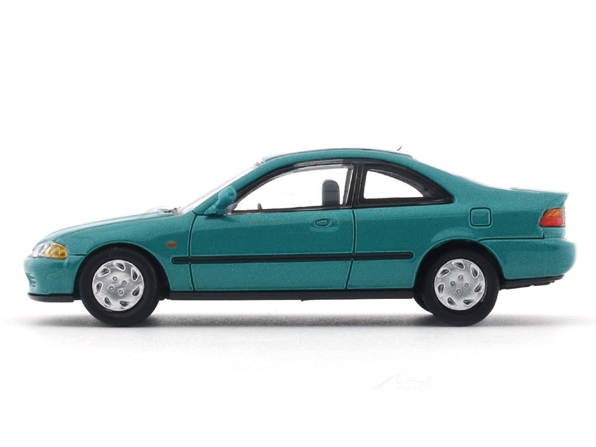 1995 Honda Civic Coupe EJ1 Aztec Green 1:64 Para64 diecast scale model ...