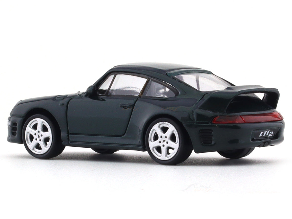 1995 Porsche RUF CTR2 Forest Green 1:64 Para64 diecast scale model car ...