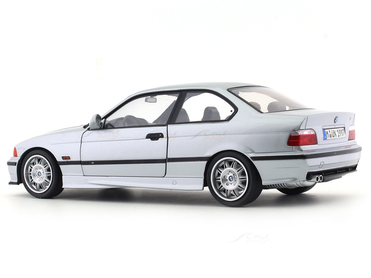 1997 BMW M3 E36 Coupe silver 1:18 Solido licensed diecast scale model ...