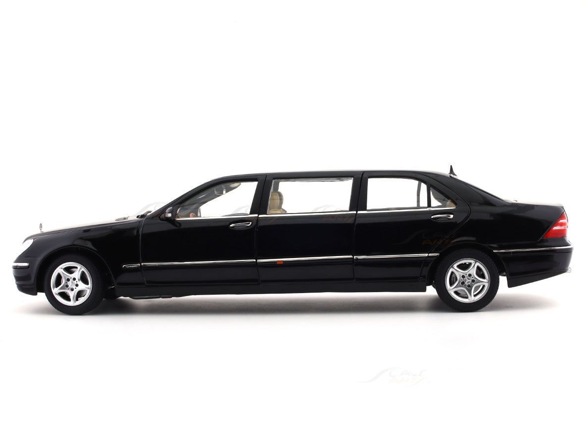 2000 Mercedes-Benz S Class S600 Pullman black 1:18 SunStar diecast ...