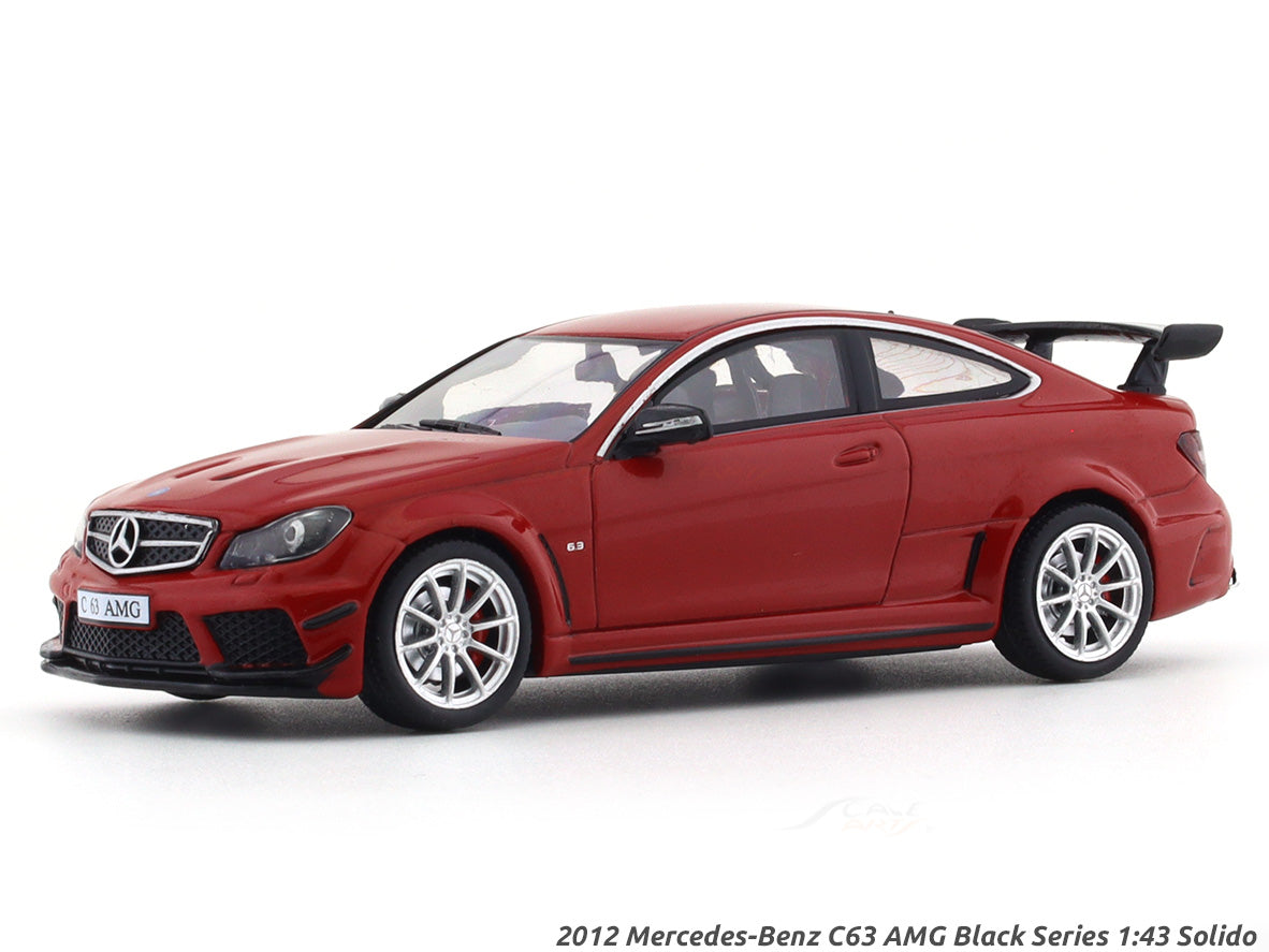 2012 Mercedes-Benz C63 AMG Black Series Red 1:43 Solido diecast Scale ...