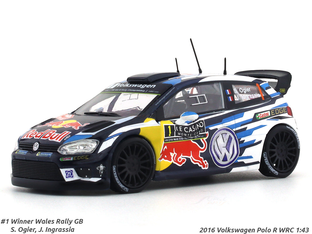 2016 Volkswagen Polo R WRC #1 Wales 1:43 diecast scale model car ...