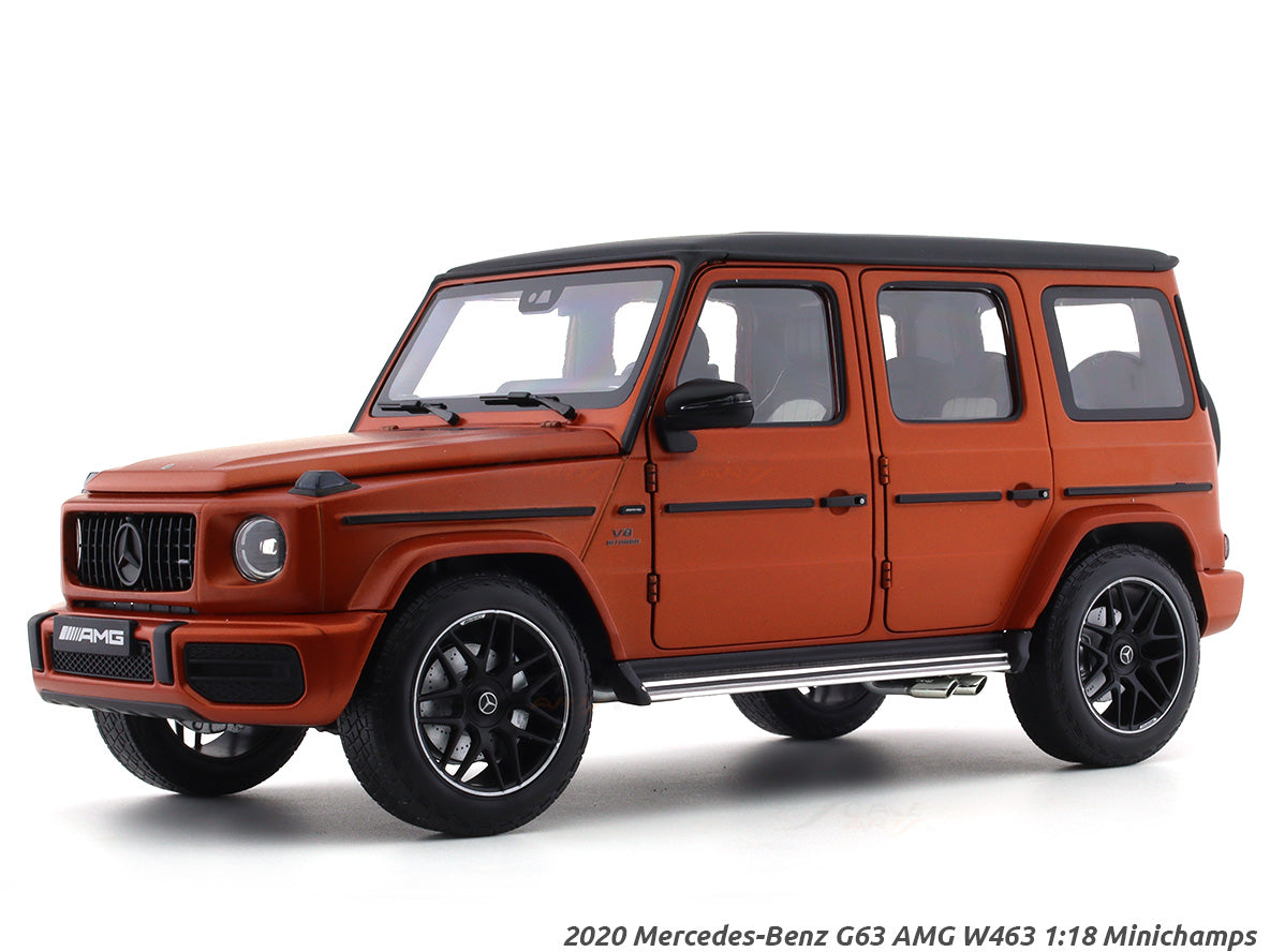 2020 Mercedes-Benz G63 AMG W463 Orange 1:18 Minichamps diecast scale ...