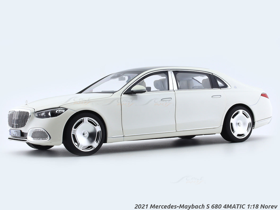 2021 Mercedes-Maybach S 680 4MATIC white 1:18 Norev diecast scale model ...