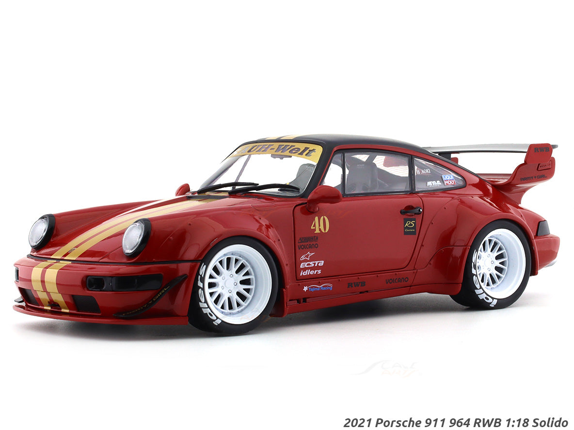 2021 Porsche 911 964 RWB Sakura 1:18 Solido diecast scale model car ...