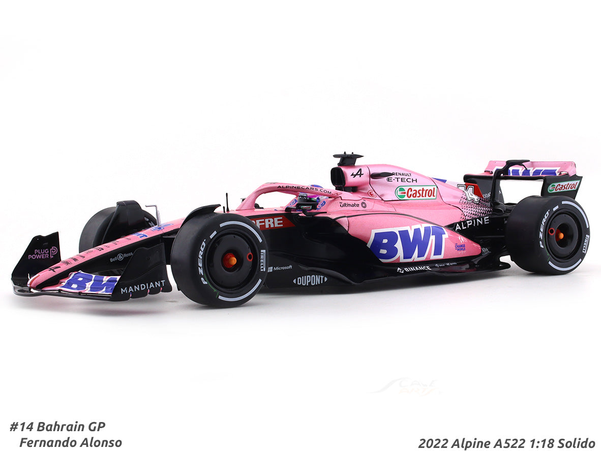 2022 Alpine A522 #14 Fernando Alonso 1:18 Solido diecast Scale Model ...