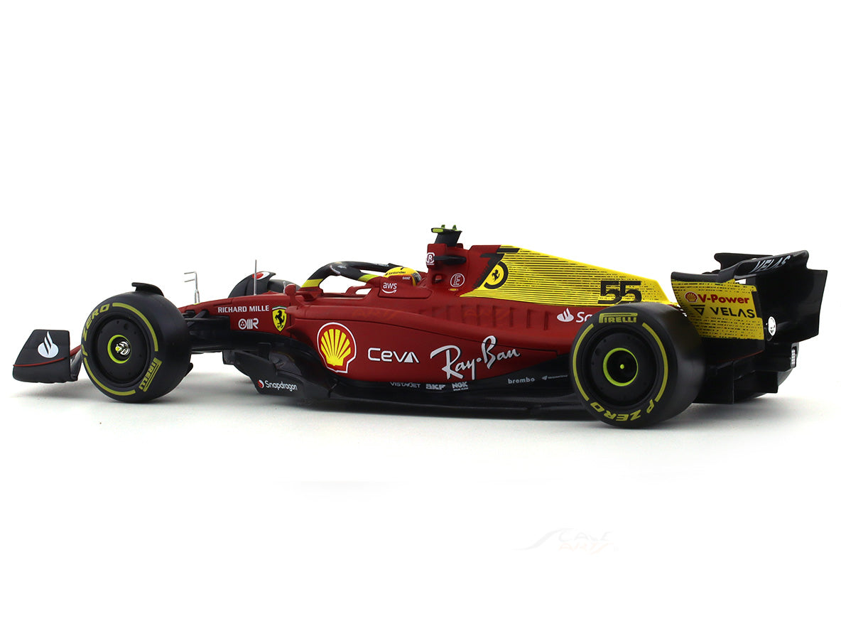 2022 Ferrari F1-75 #55 Carlos Sainz 1:24 Bburago Formula One scale ...