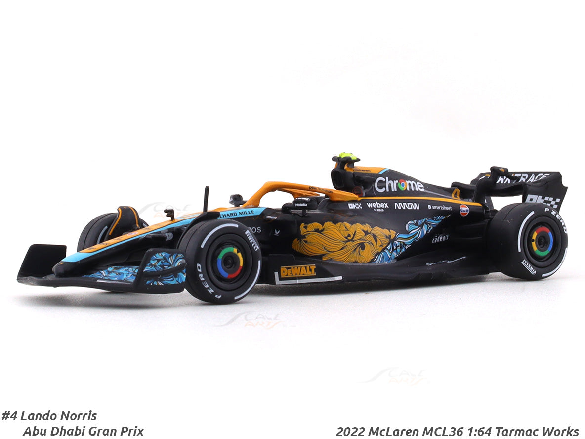 2022 McLaren MCL36 Lando Norris Abu Dhabi GP 1:64 Tarmac Works diecast ...