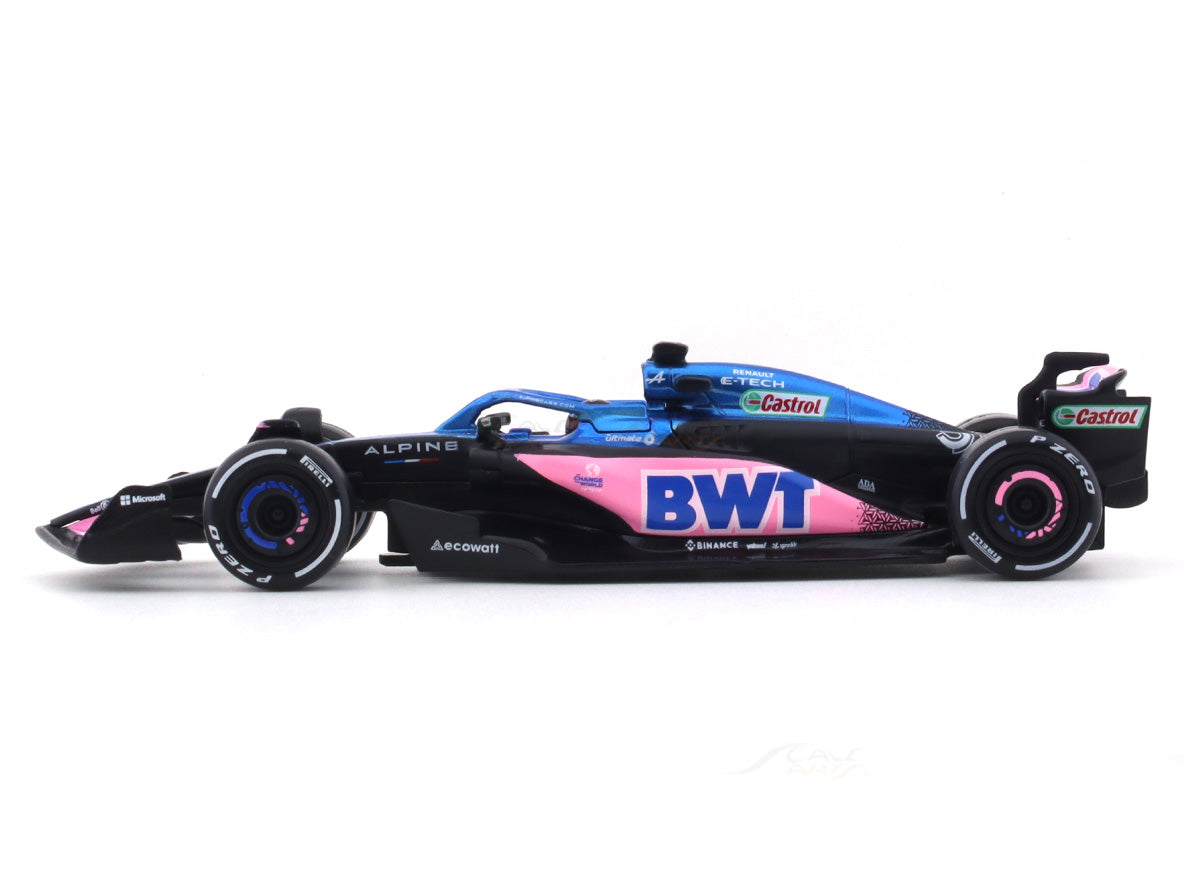 2023 BWT Alpine A523 Esteban Ocon 1:43 Bburago Formula 1 diecast scale ...