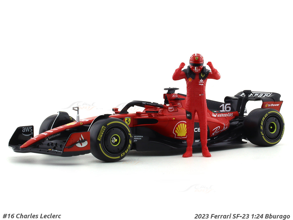 2023 Ferrari SF-23 #16 Charles Leclerc 1:24 Bburago licensed diecast ...
