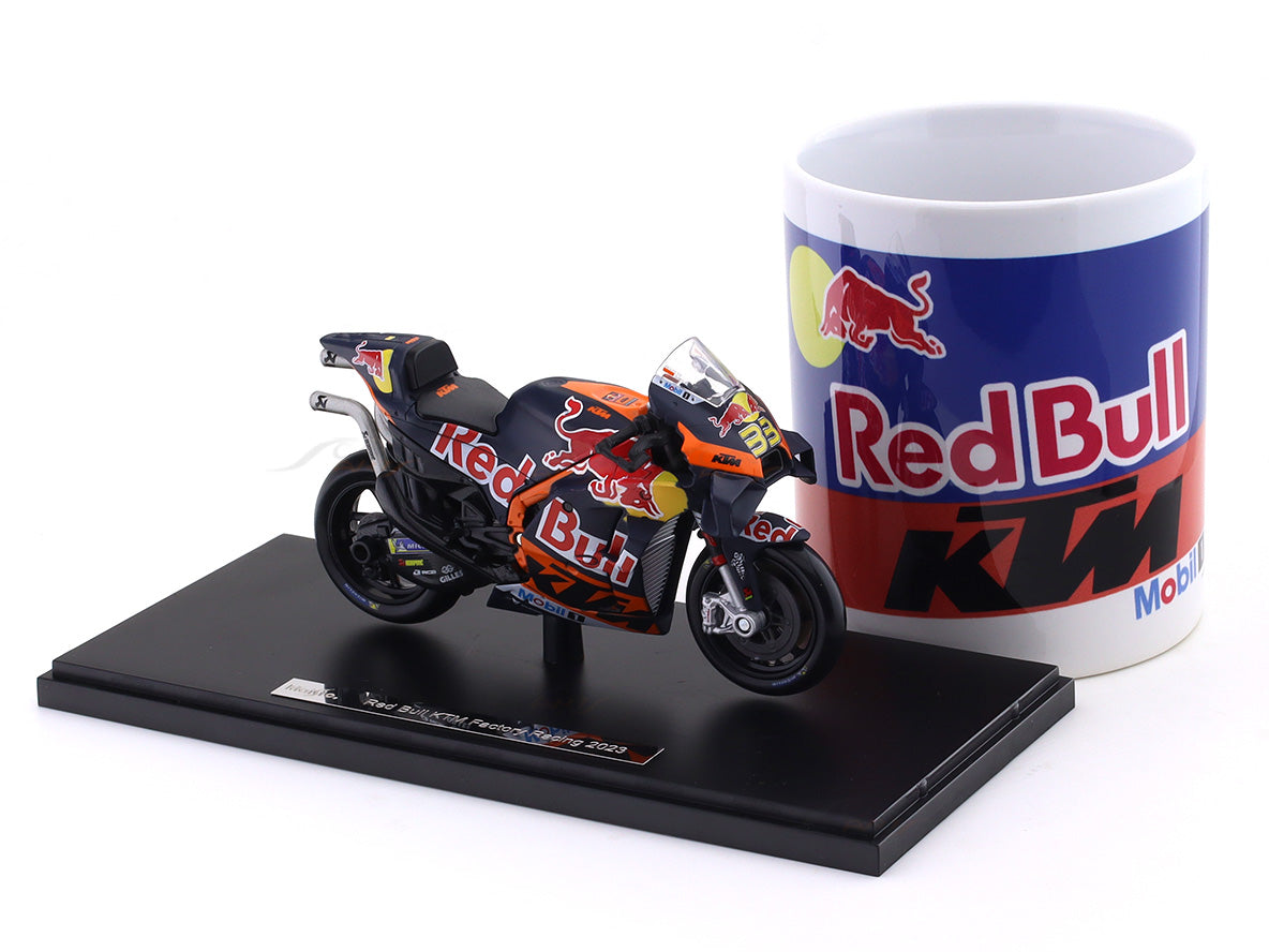 Coffee Mug & 2023 Red Bull KTM Factory Racing RC16 No. 33 1:18 Maisto ...