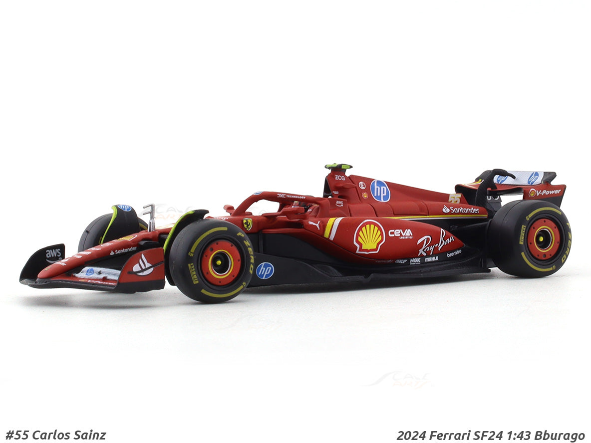 2024 Ferrari SF24 Carlos Sainz 1:43 Bburago Formula 1 diecast scale ...