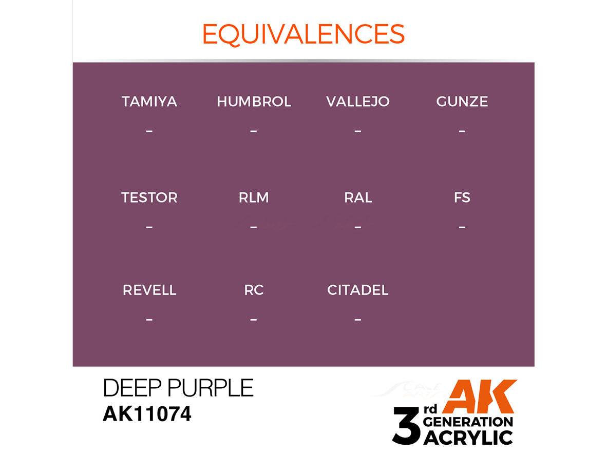 Deep Purple 17ml AK Interactive acrylic color AK11074 | Scale Arts India
