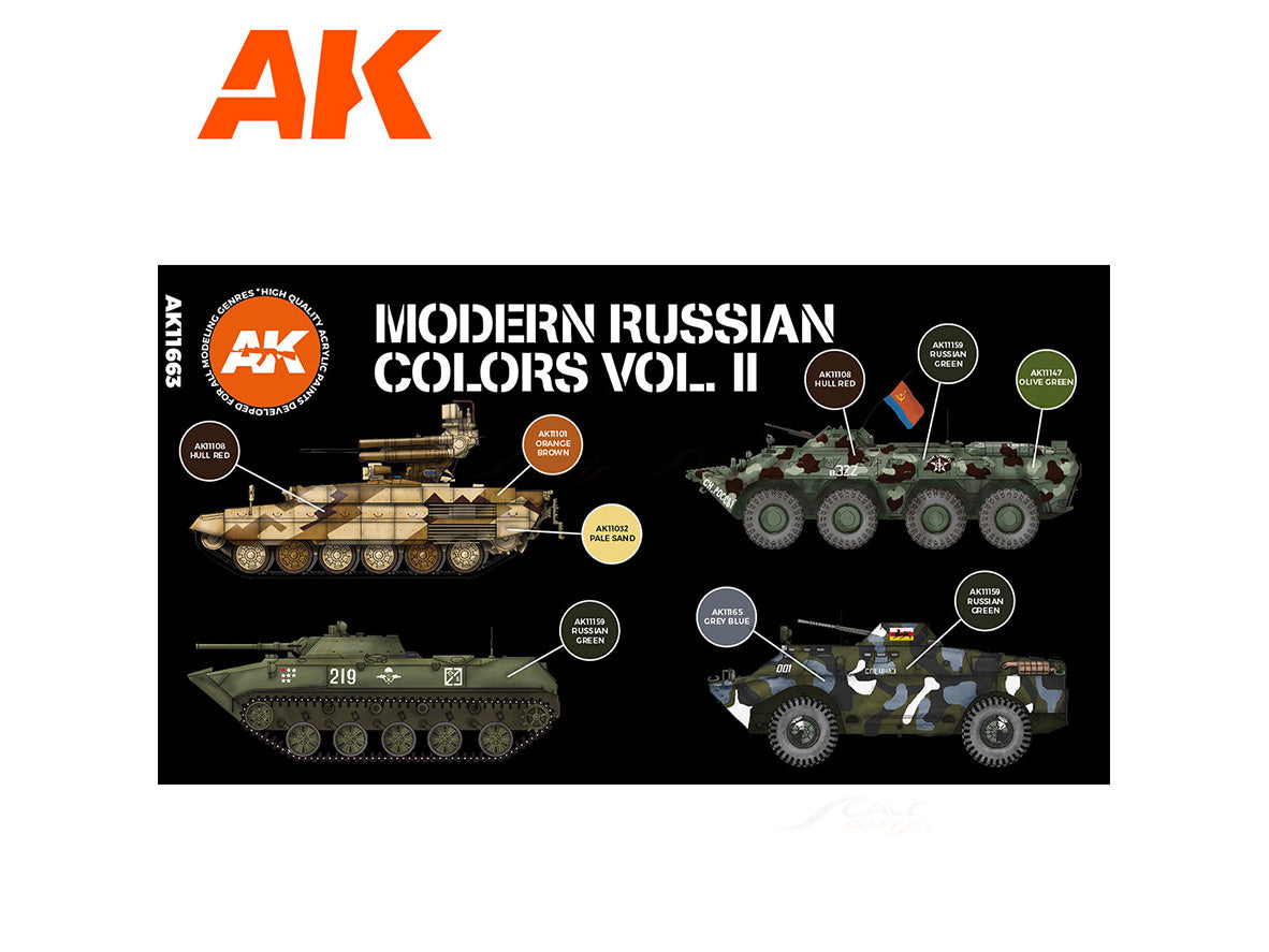 Modern Russian Colors Vol 2 AK Interactive acrylic color AK11663 ...