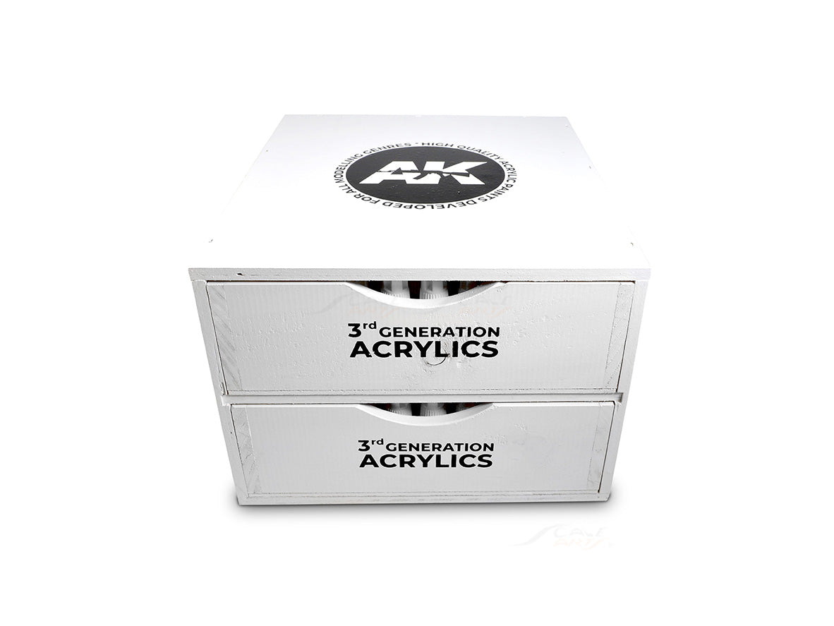 Luxury Wooden Box of 230 acrylic colors AK Interactive AK11700 | Scale ...