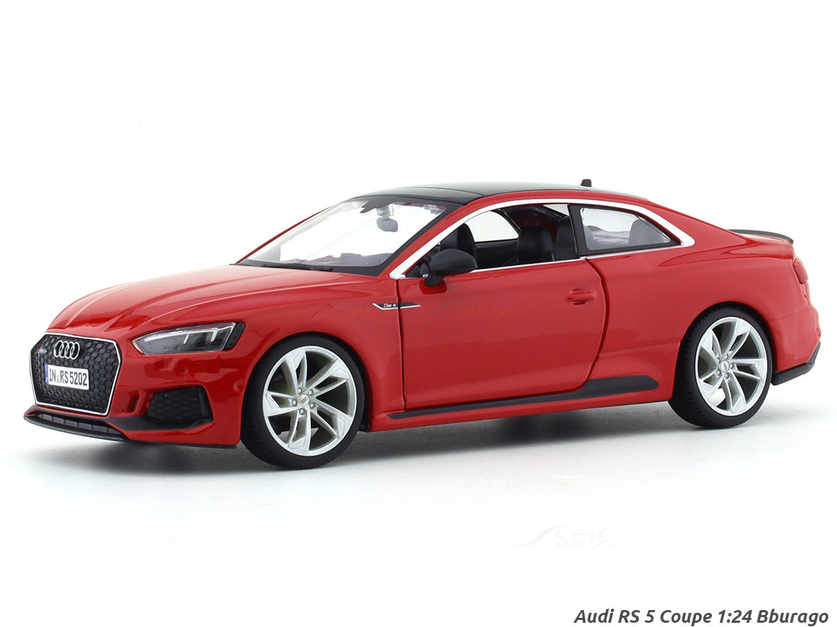 Audi RS 5 Coupe Red 1:24 Bburago licensed diecast Scale Model car ...