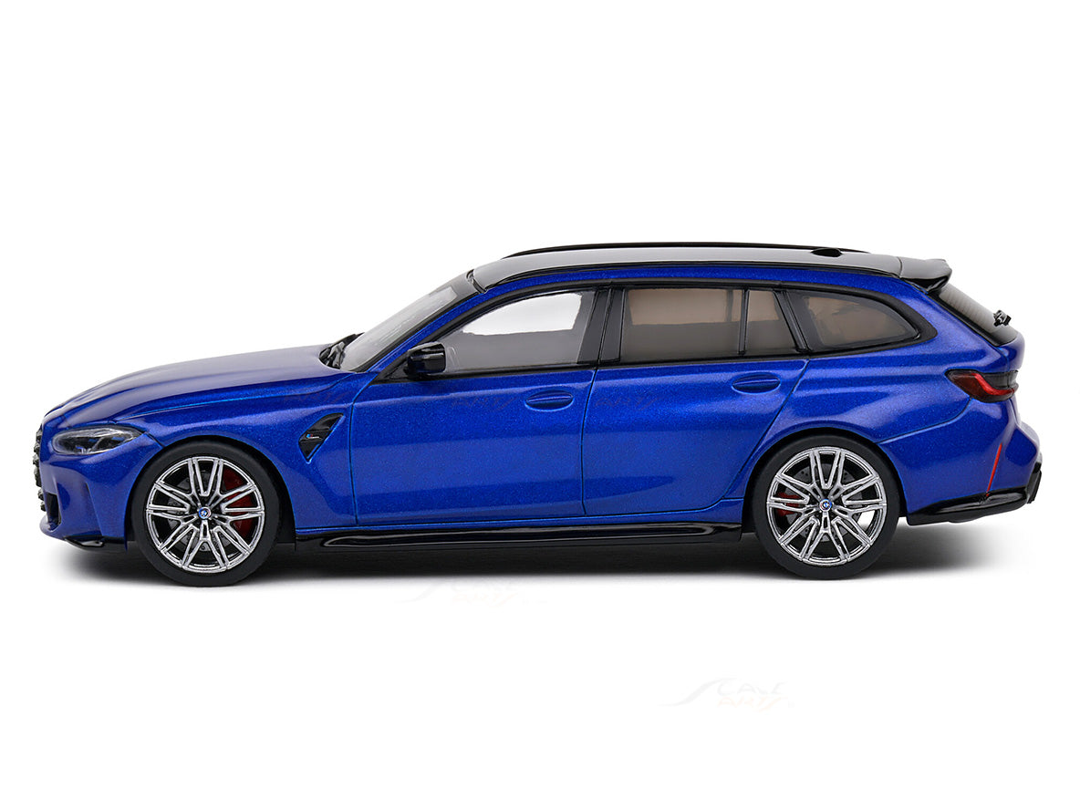 BMW G81 M3 Touring San marino blue 1:43 Solido licensed diecast Scale ...