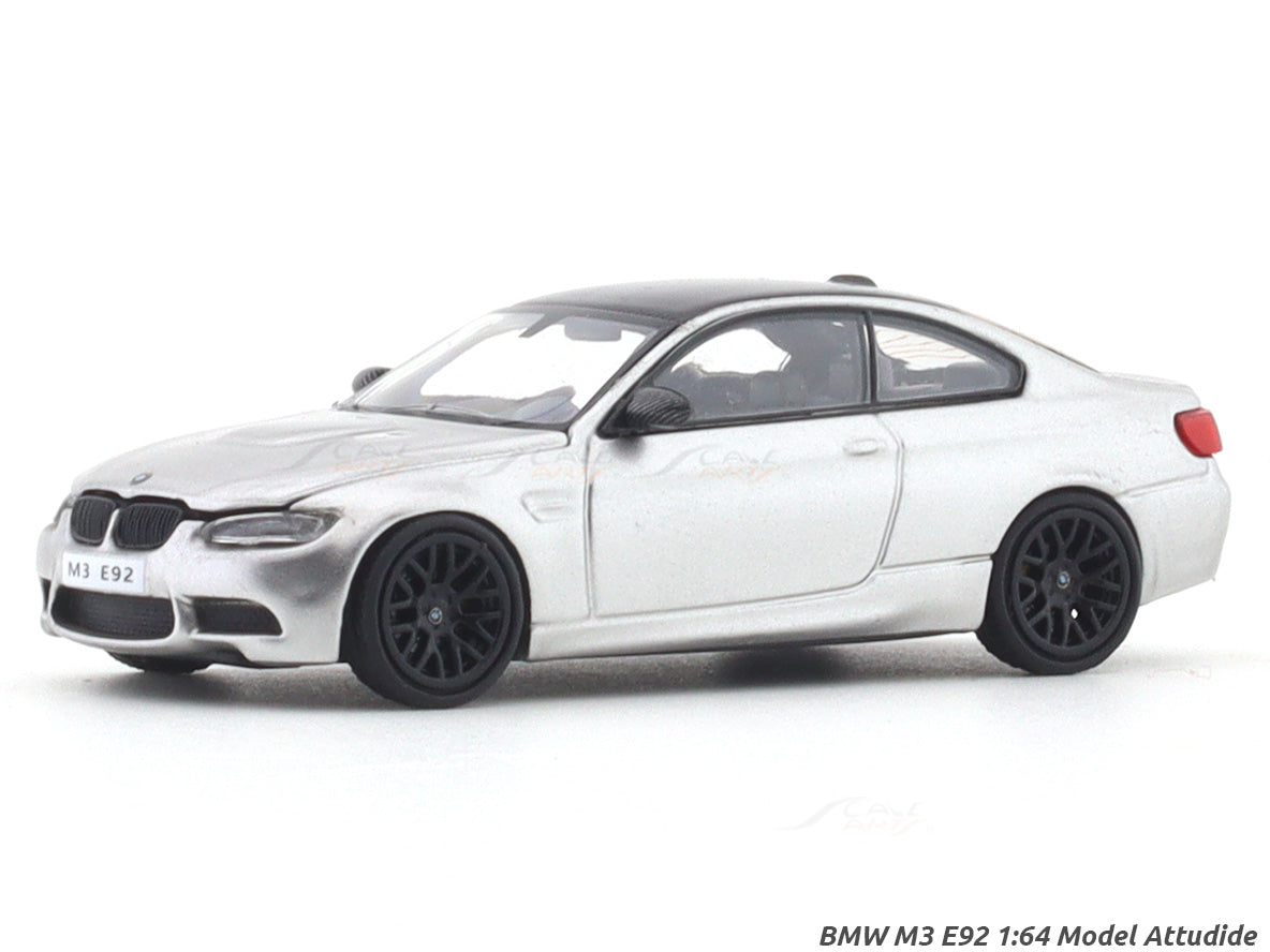 BMW M3 E92 silver 1:64 Model Attudide diecast scale model car | Scale ...
